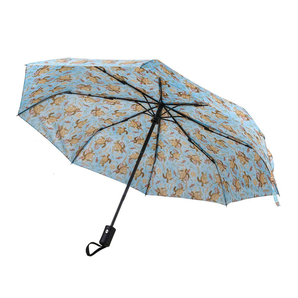 Eco Chic Folding Automatic Umbrella Sea Turtles – Eco Chic Retail Ltd