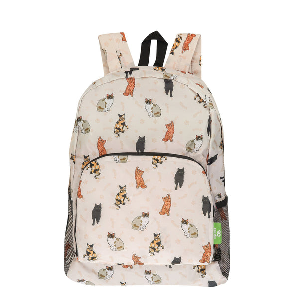 Eco Chic Lightweight Foldable Backpack Beloved Cats – Eco Chic Retail Ltd